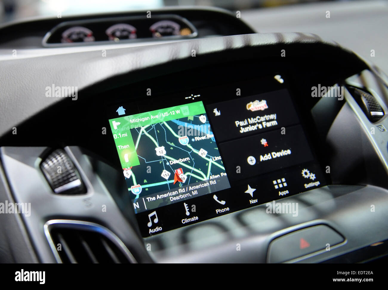 Las Vegas, Nevada, USA. 08th Jan, 2015. A Ford outfitted with an ...