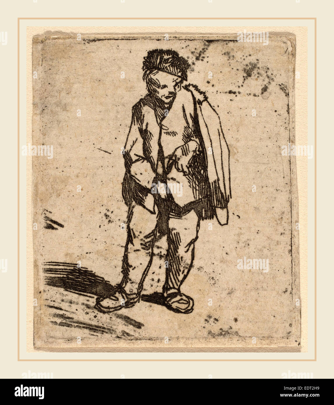 Cornelis Bega (Dutch, 1631-1632-1664), Man in a Short Cloak, etching ...