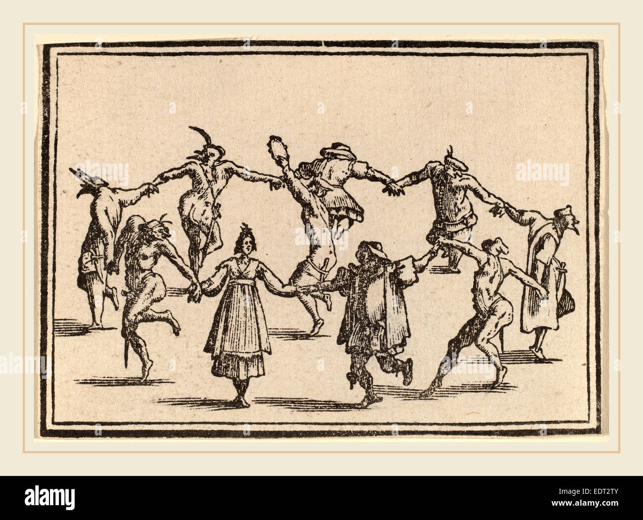 Edouard Eckman after Jacques Callot (Flemish, born c. 1600), The Dance ...