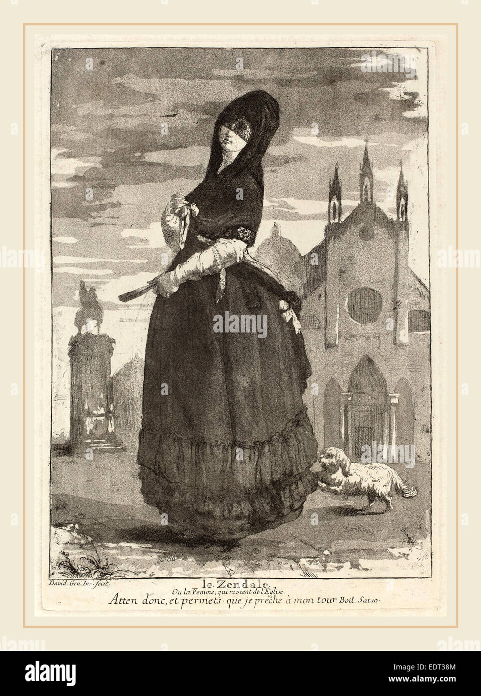 Giovanni David (Italian, 1743-1790), Le Zendale, 1775, etching and ...