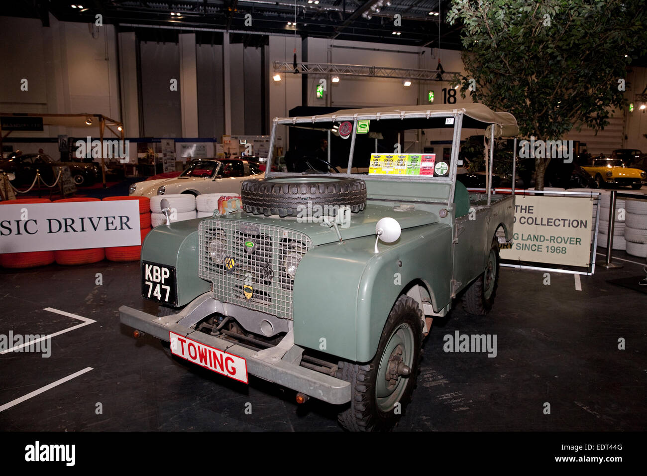 Land Rover series 1 on show at the London Classic car show Excel Stock ...