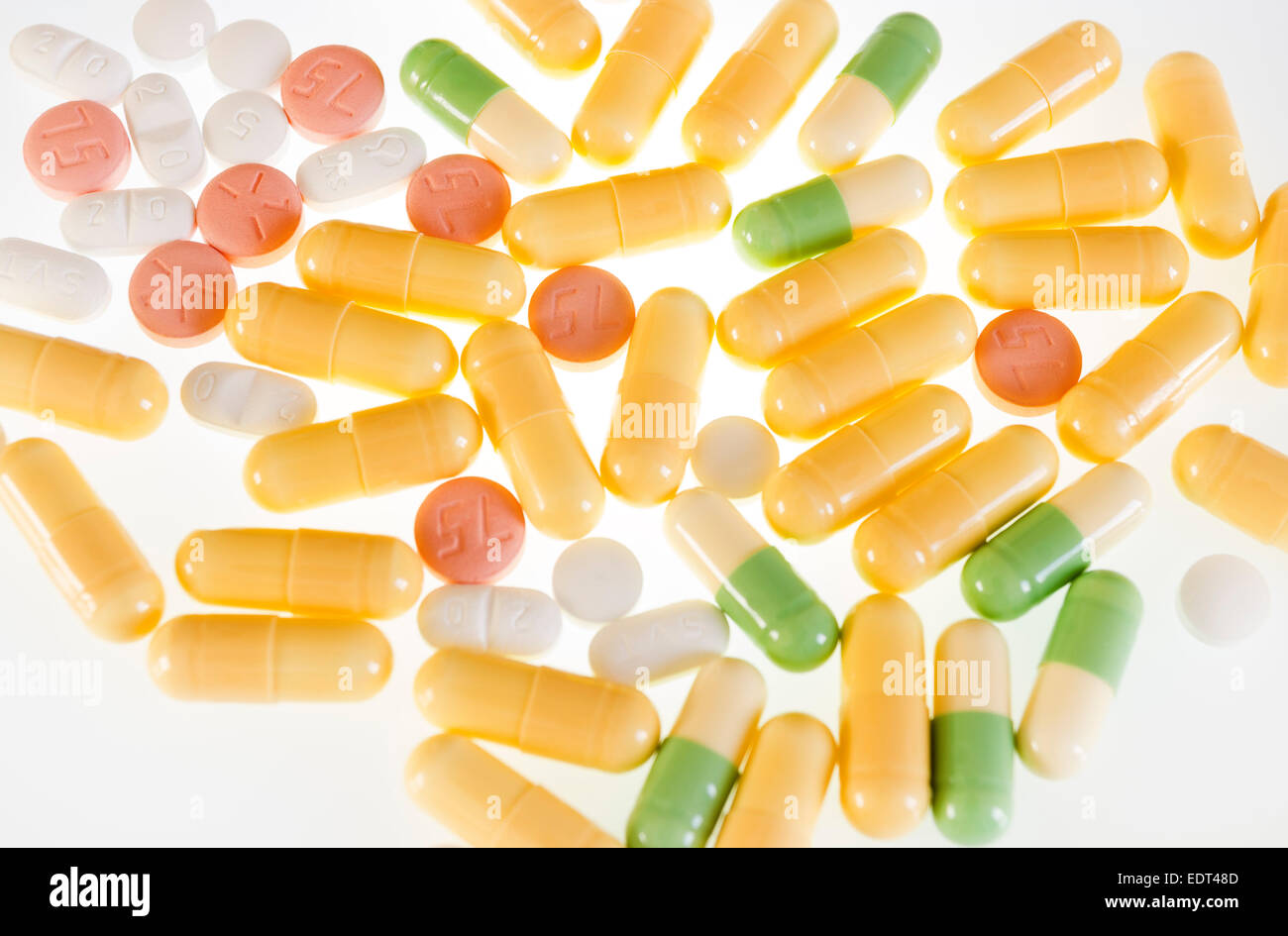 Prescription Drugs on a White Background Stock Photo - Alamy