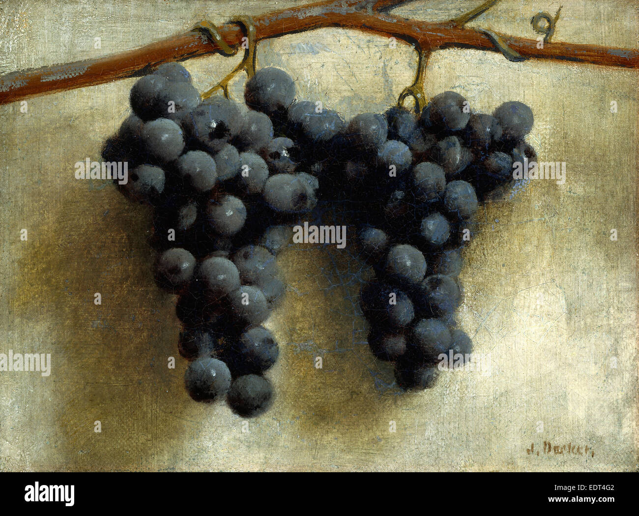 Joseph Decker, Grapes, American, 1853 - 1924, c. 1890-1895, oil on ...