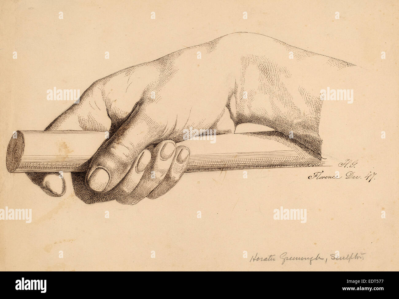 Horatio Greenough, Right Hand Holding Short Rod, American, 1805 - 1852 ...