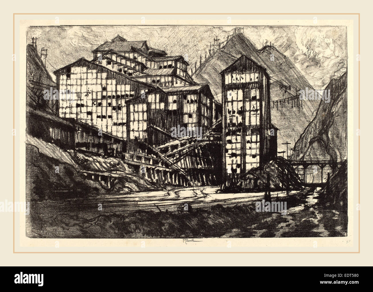 Joseph Pennell, Old Million Eyes, American, 1857-1926, 1910, lithograph ...