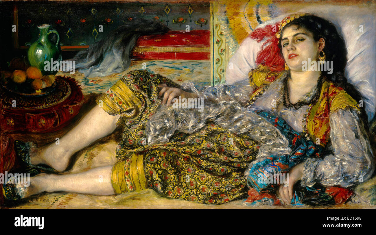 Auguste Renoir, Odalisque, French, 1841-1919, 1870, oil on canvas Stock ...