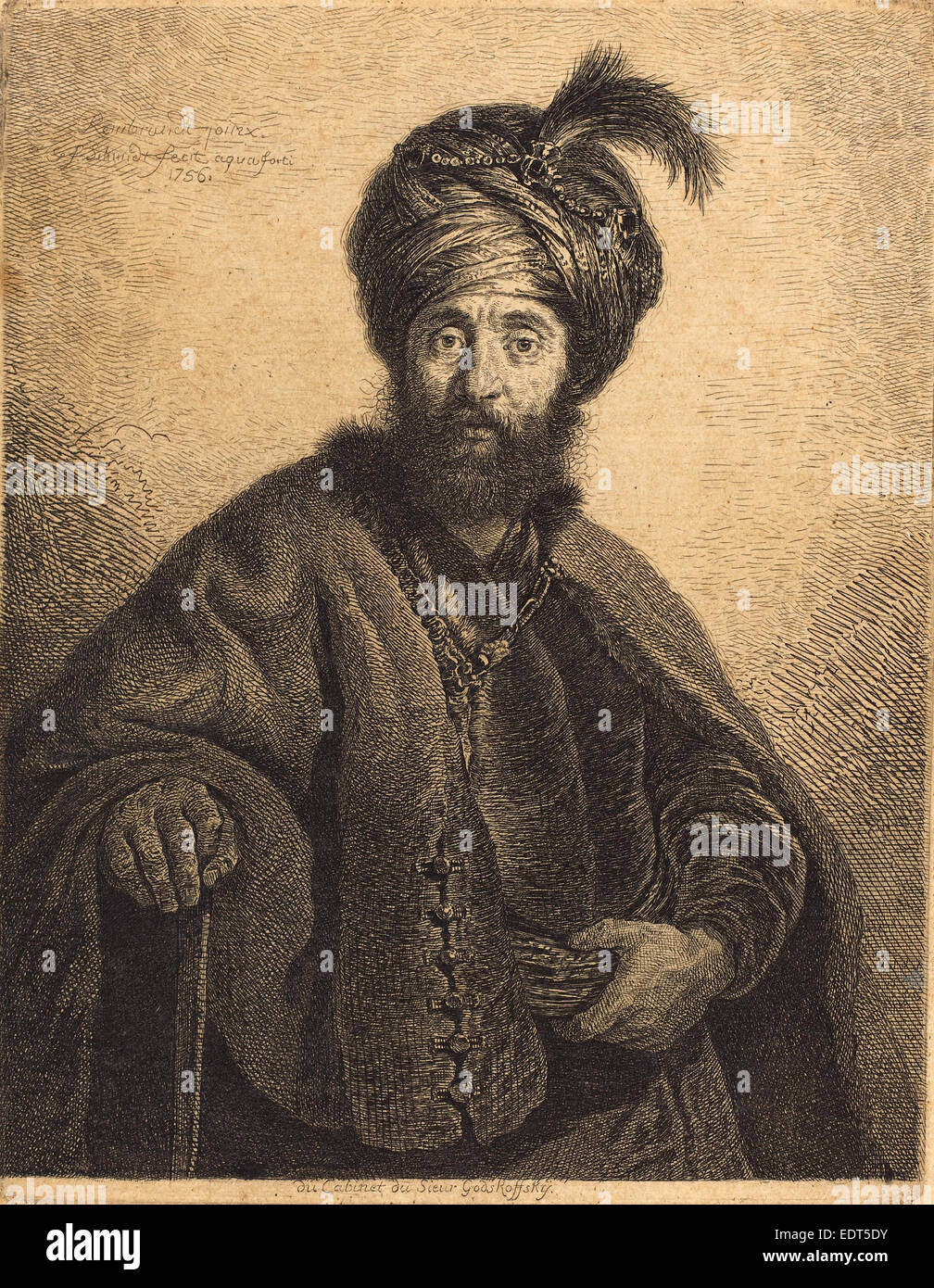 Georg friedrich schmidt after rembrandt van rijn hi-res stock ...