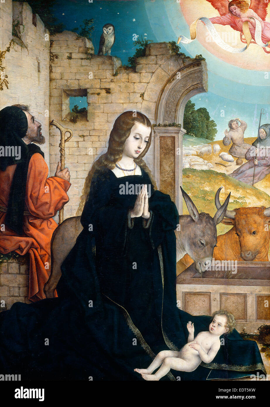 Juan de Flandes, The Nativity, Hispano-Flemish, active 1496-1519, c ...