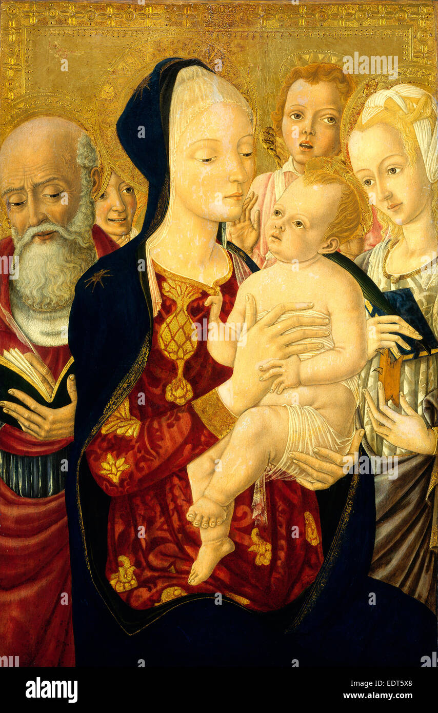 Matteo di Giovanni, Madonna and Child with Saint Jerome, Saint ...