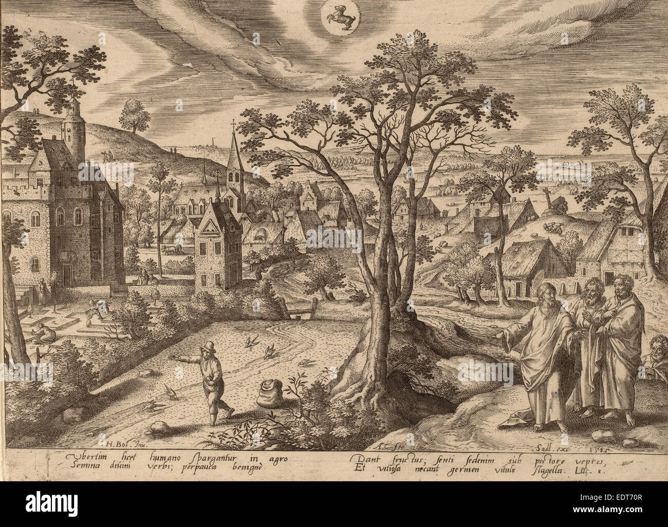 Adriaen Collaert after Hans Bol (Flemish, c. 1560 - 1618), "The Seed is ...