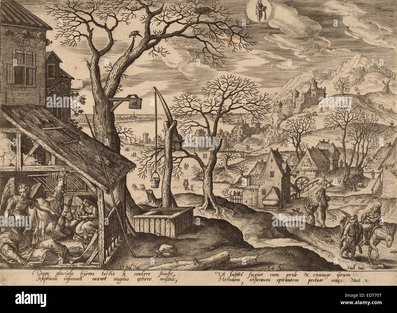 Adriaen Collaert after Hans Bol (Flemish, c. 1560 - 1618), The Nativity ...