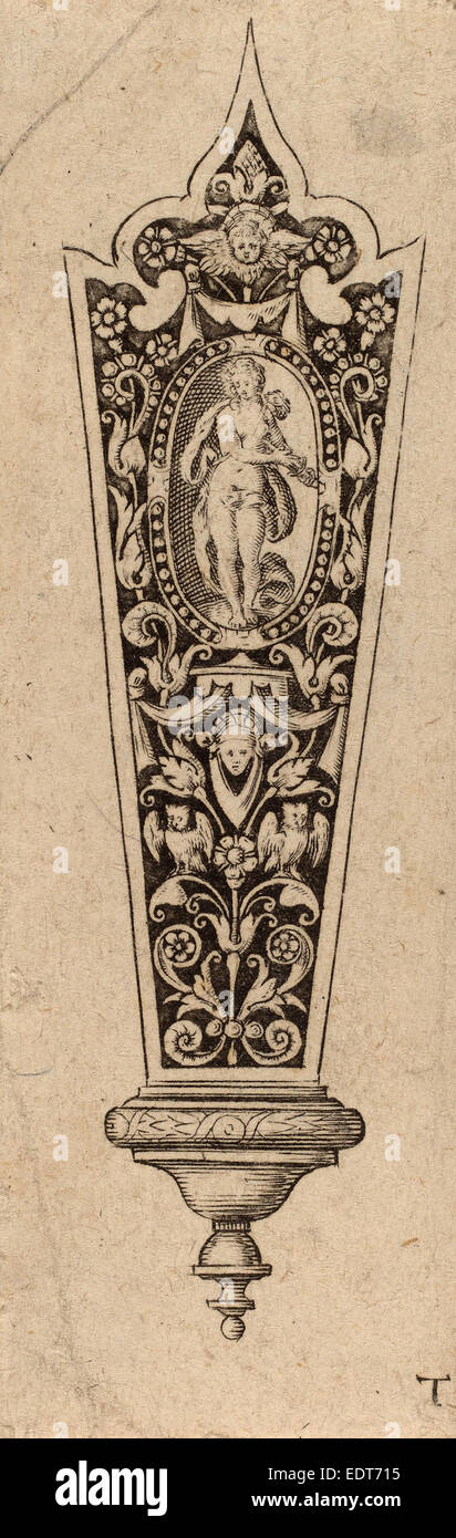 Theodor de Bry (Flemish, 1528 - 1598), Ornament for Knife Handle ...