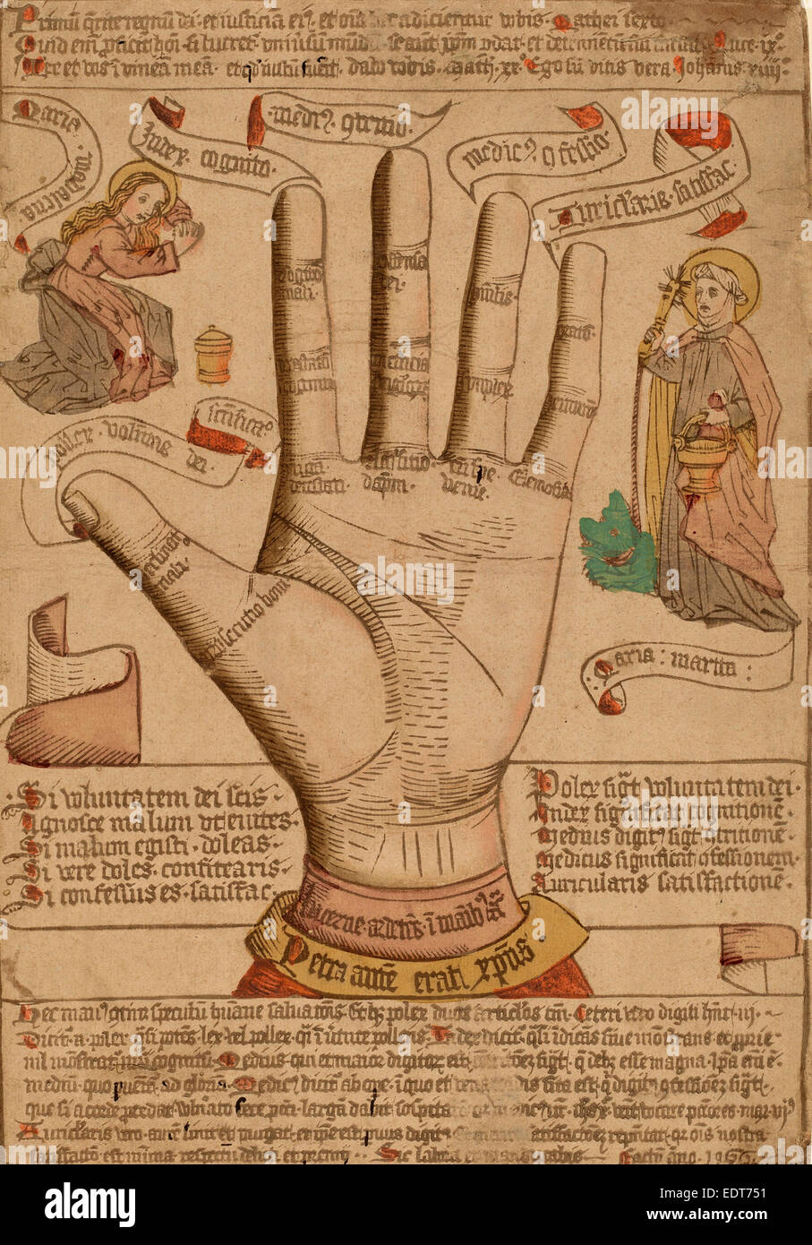 Netherlandish 15th Century, The Hand as the Mirror of Salvation, 1466 ...