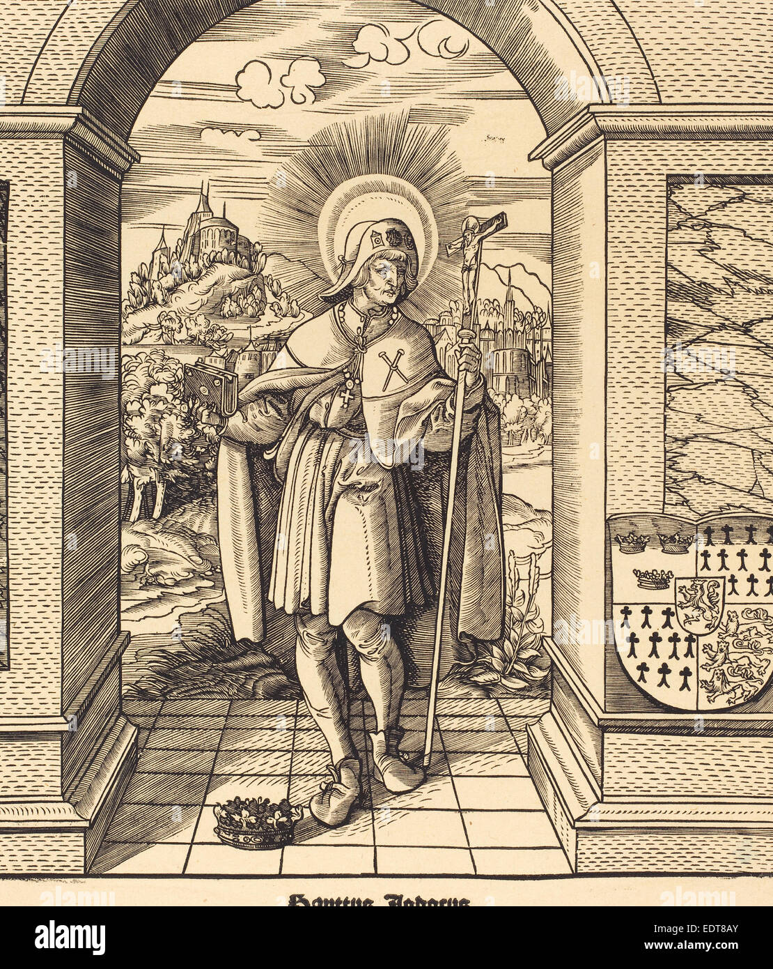 Leonhard Beck (German, c. 1480 - 1542), Saint Jodocus, 1516-1518 ...