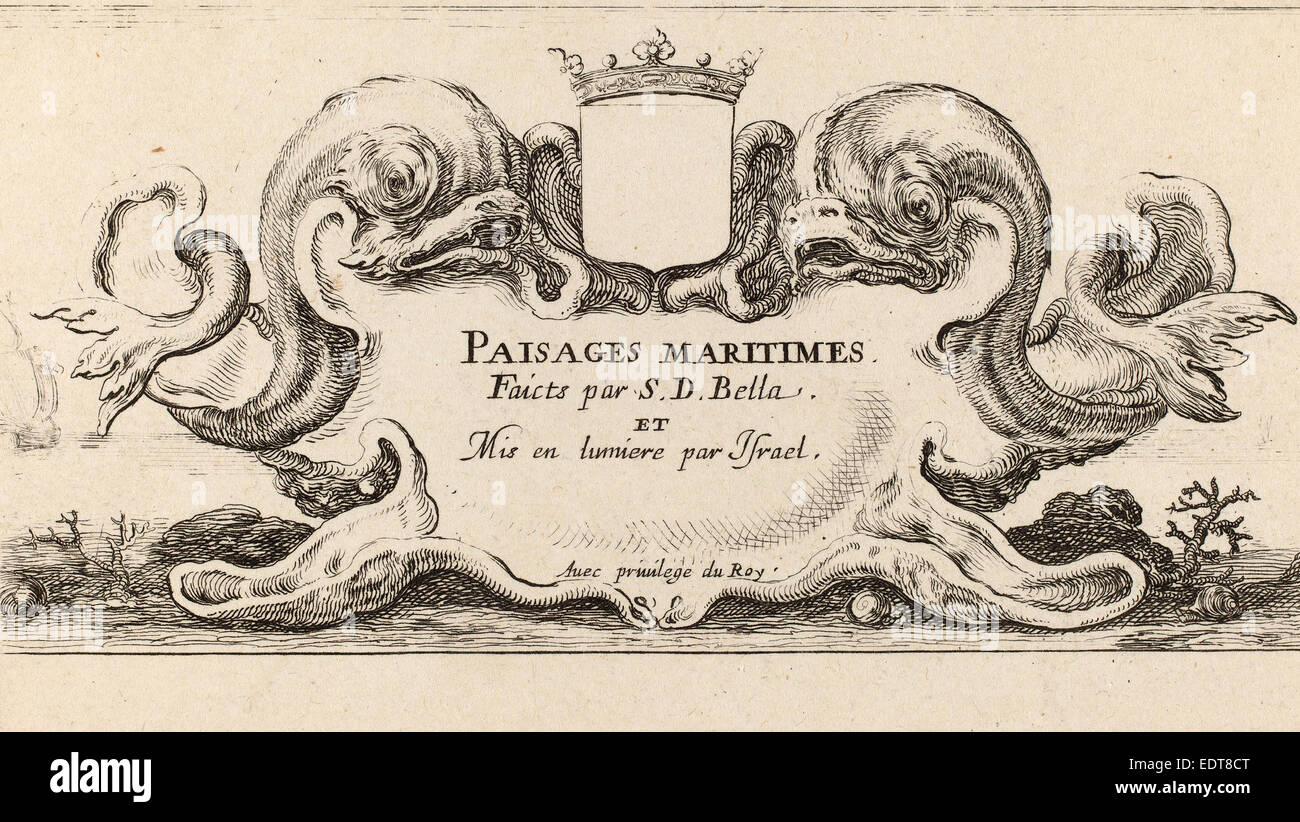 Stefano Della Bella (Italian, 1610 - 1664), Title Page for "Paysages ...