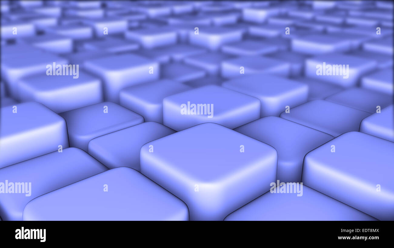 Modern abstract background blueish cubes, background of 3d glossy shiny ...