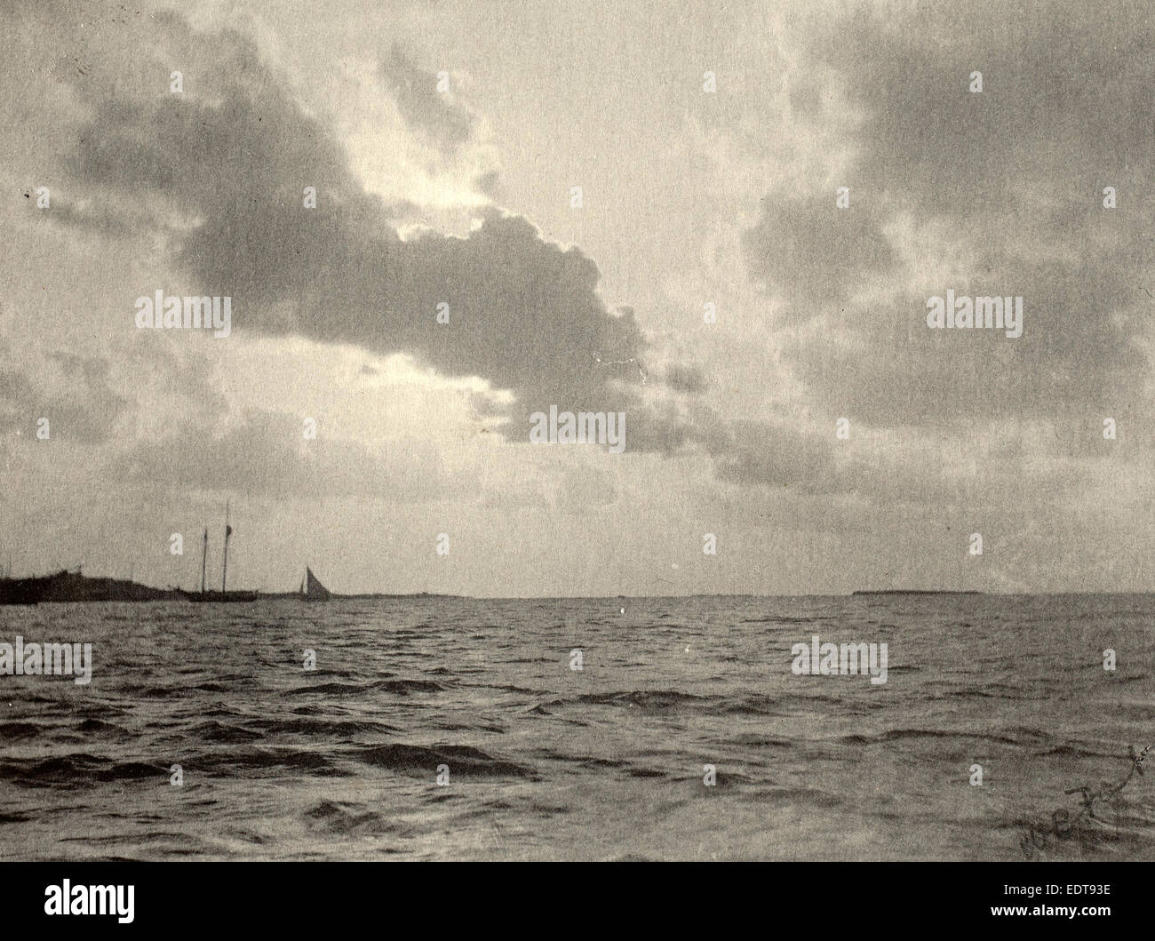 William B. Post (American, 1857 - 1921), Sunset Over Water, 1890s ...