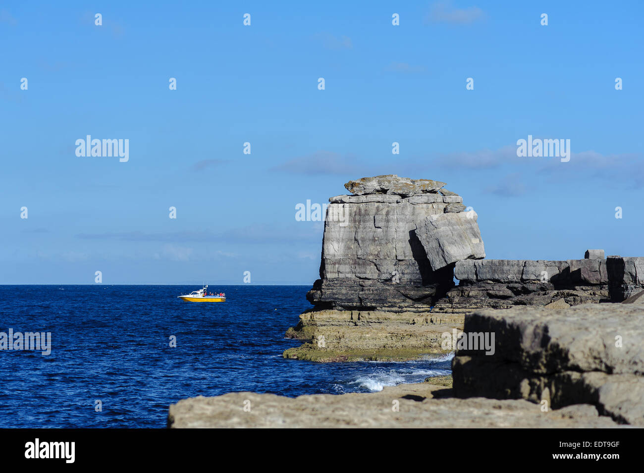 Pulpit Rock Portland bill Stock Photo - Alamy