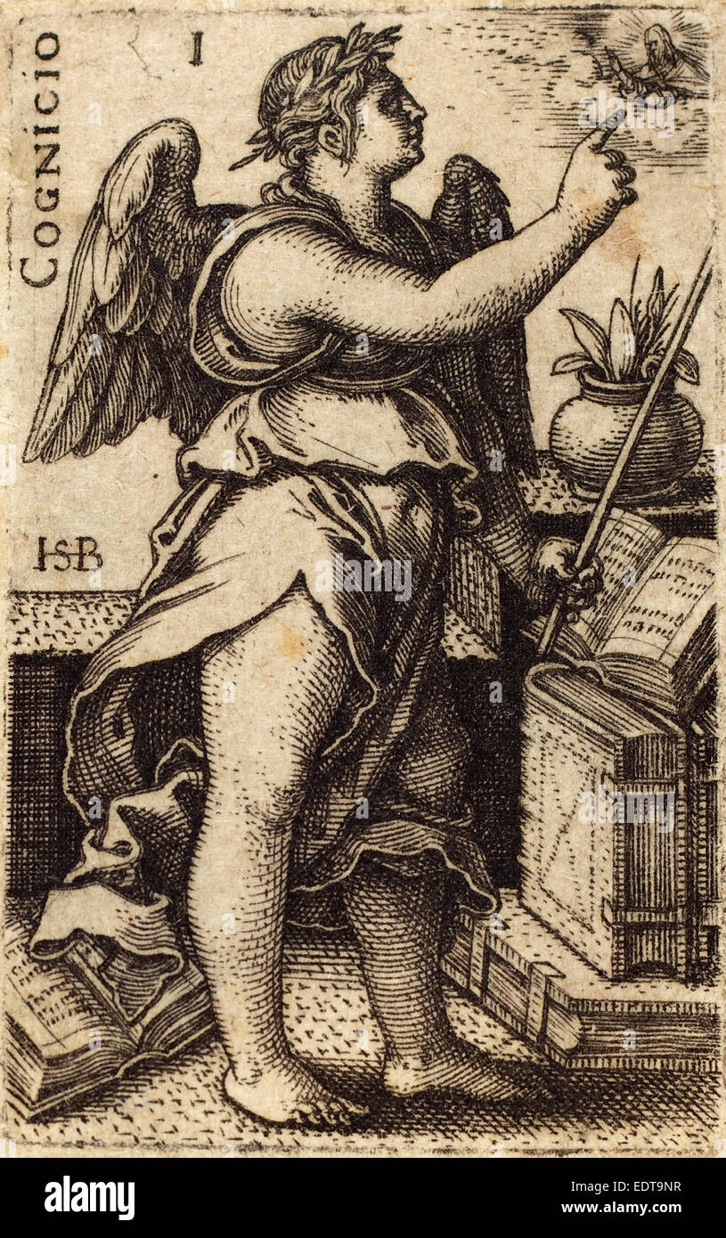 Sebald Beham (German, 1500 - 1550), Cognitio, engraving Stock Photo - Alamy