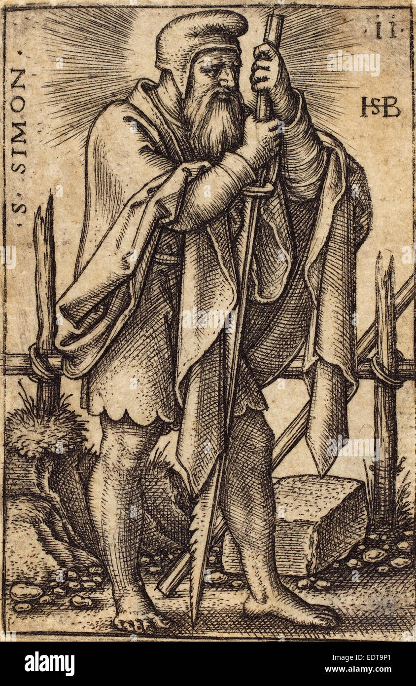 Sebald Beham (German, 1500 - 1550), Simon, engraving Stock Photo - Alamy