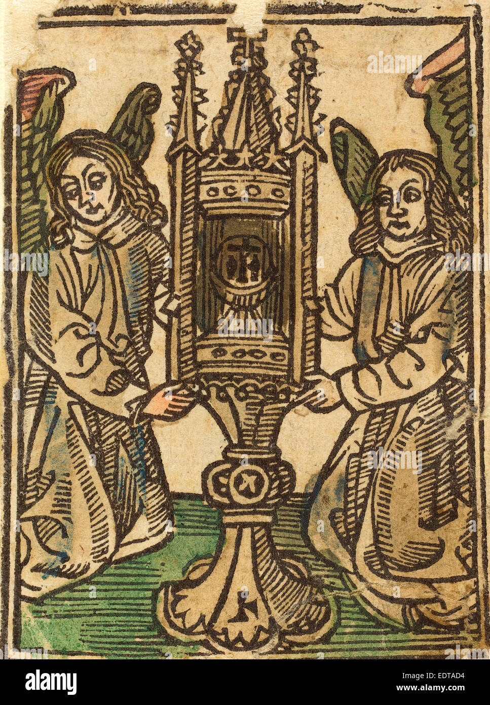 German 15th Century, A Monstrance Held by Two Angels, 1495-1500 ...