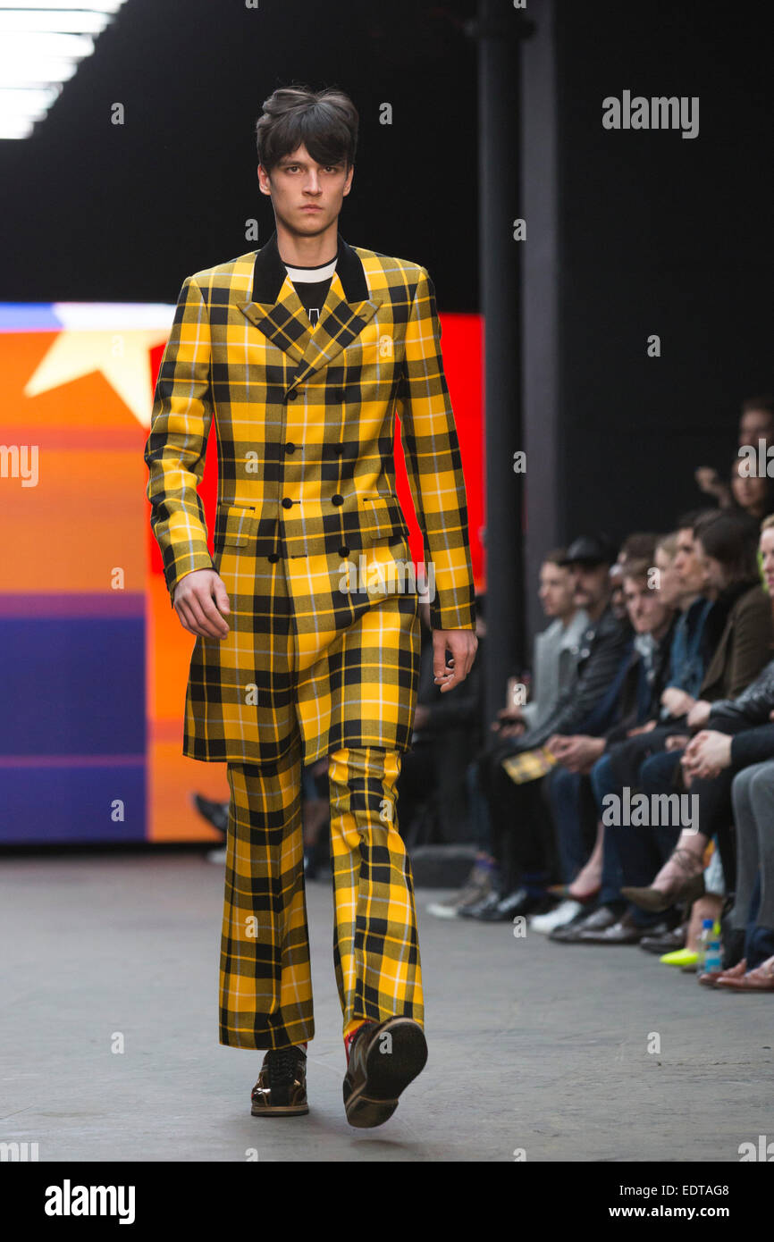 London, UK. 9 January 2015. The runway show of Topman Design at the ...