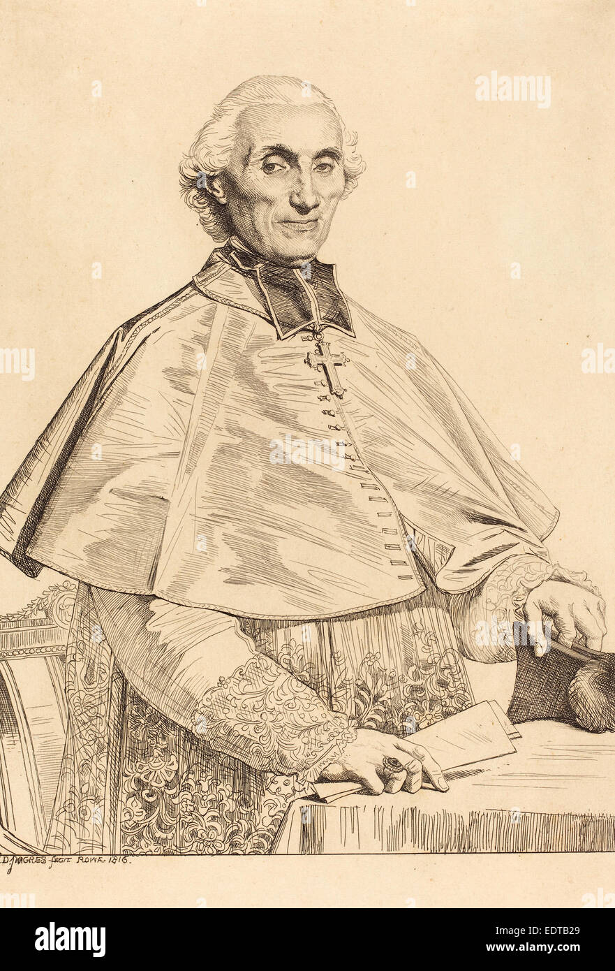 Jean-Auguste-Dominique Ingres (French, 1780 - 1867), Gabriel Cortois de ...