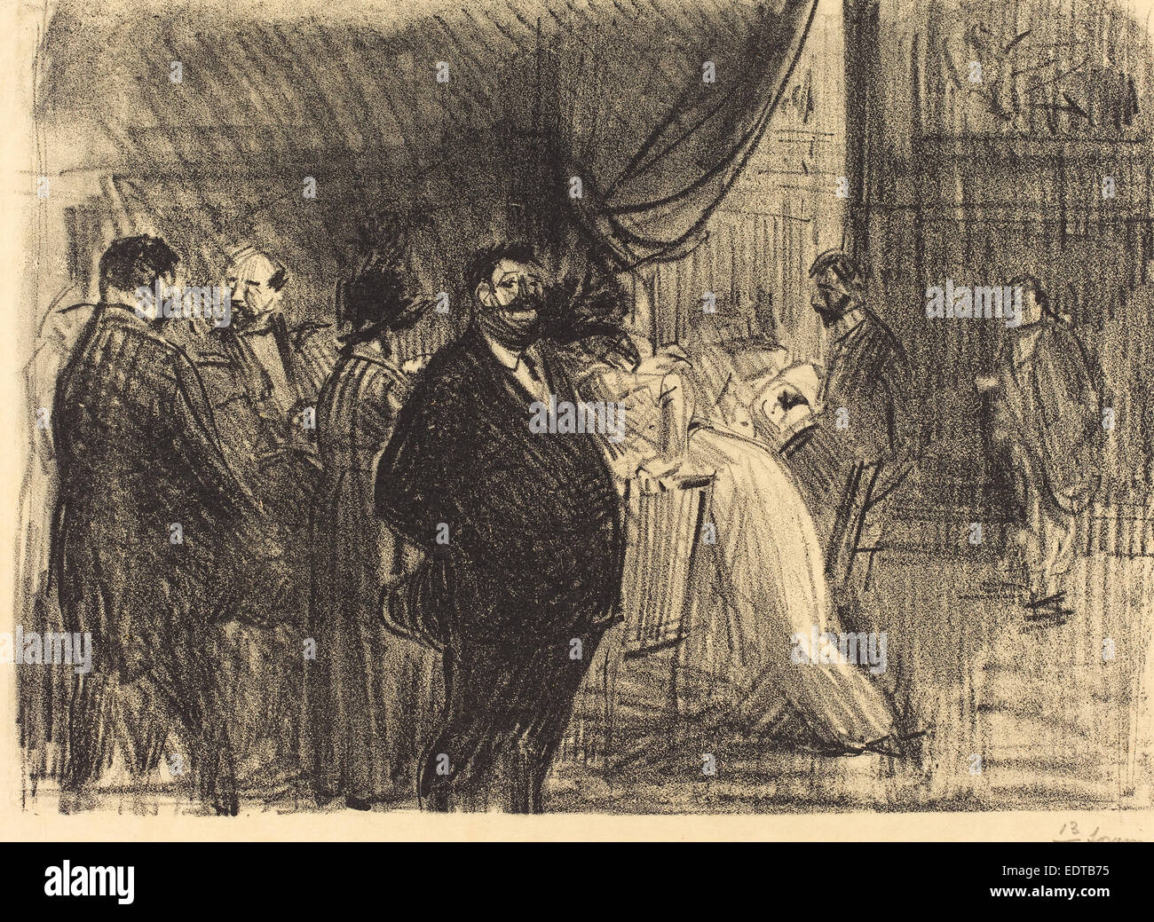 Jean-Louis Forain, Gambling Room, French, 1852 - 1931, 1914, lithograph ...