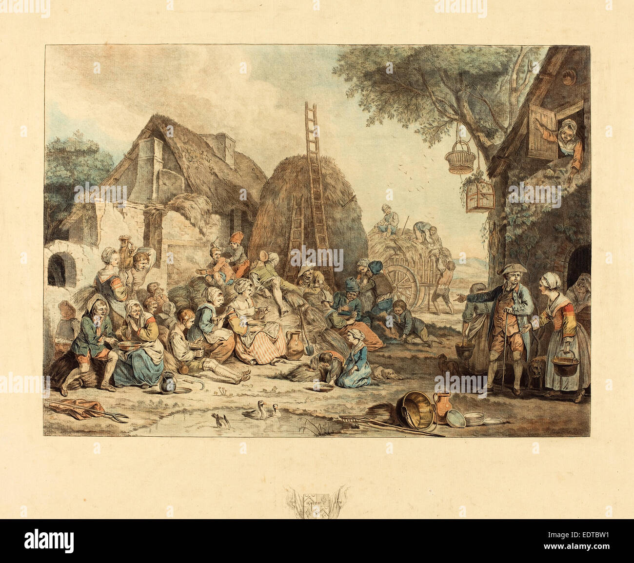 Jean francois janinet after pierre alexandre wille hi-res stock ...