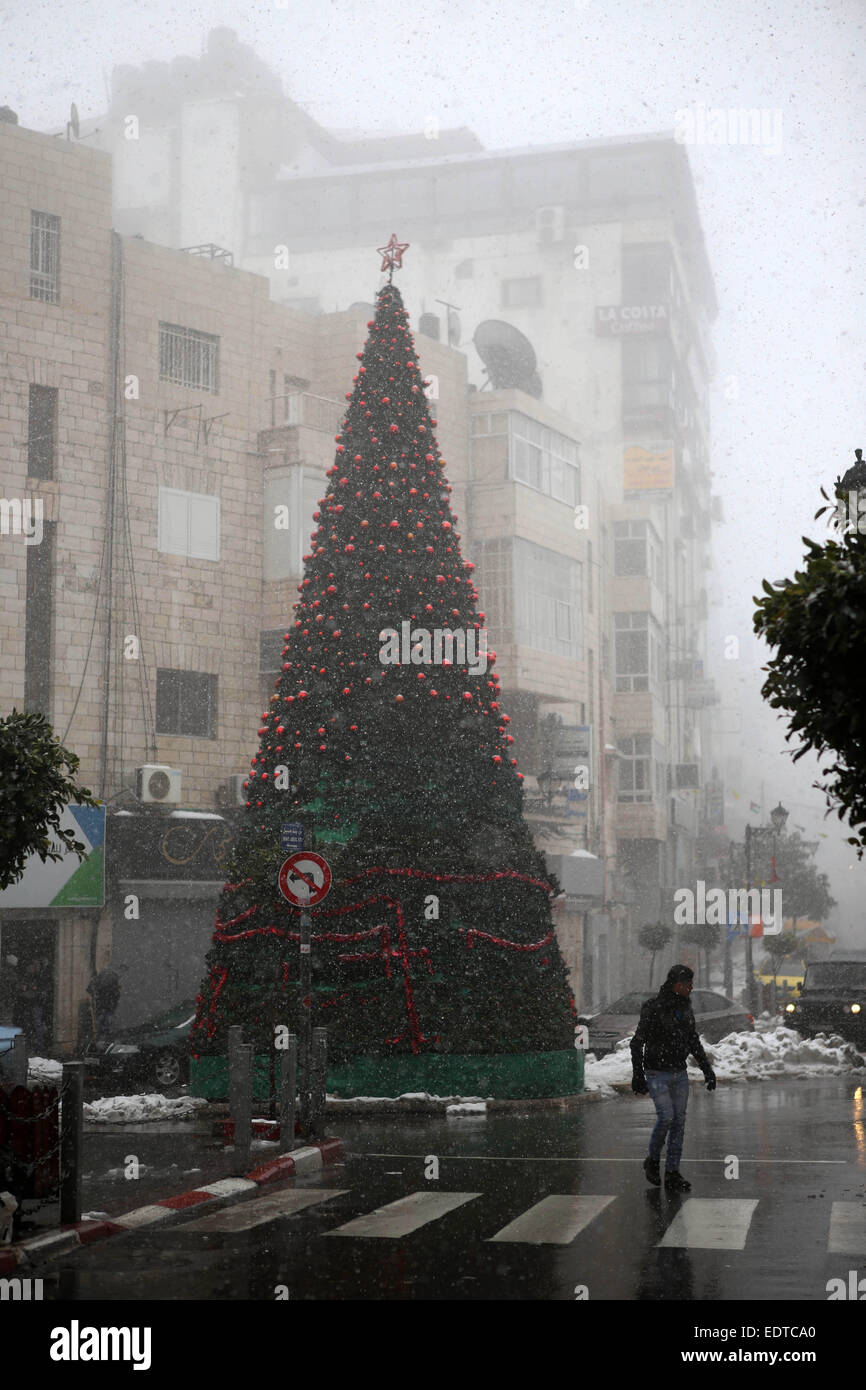 Ramallah, West Bank, Palestinian Territory. 9th Jan, 2015. A ...