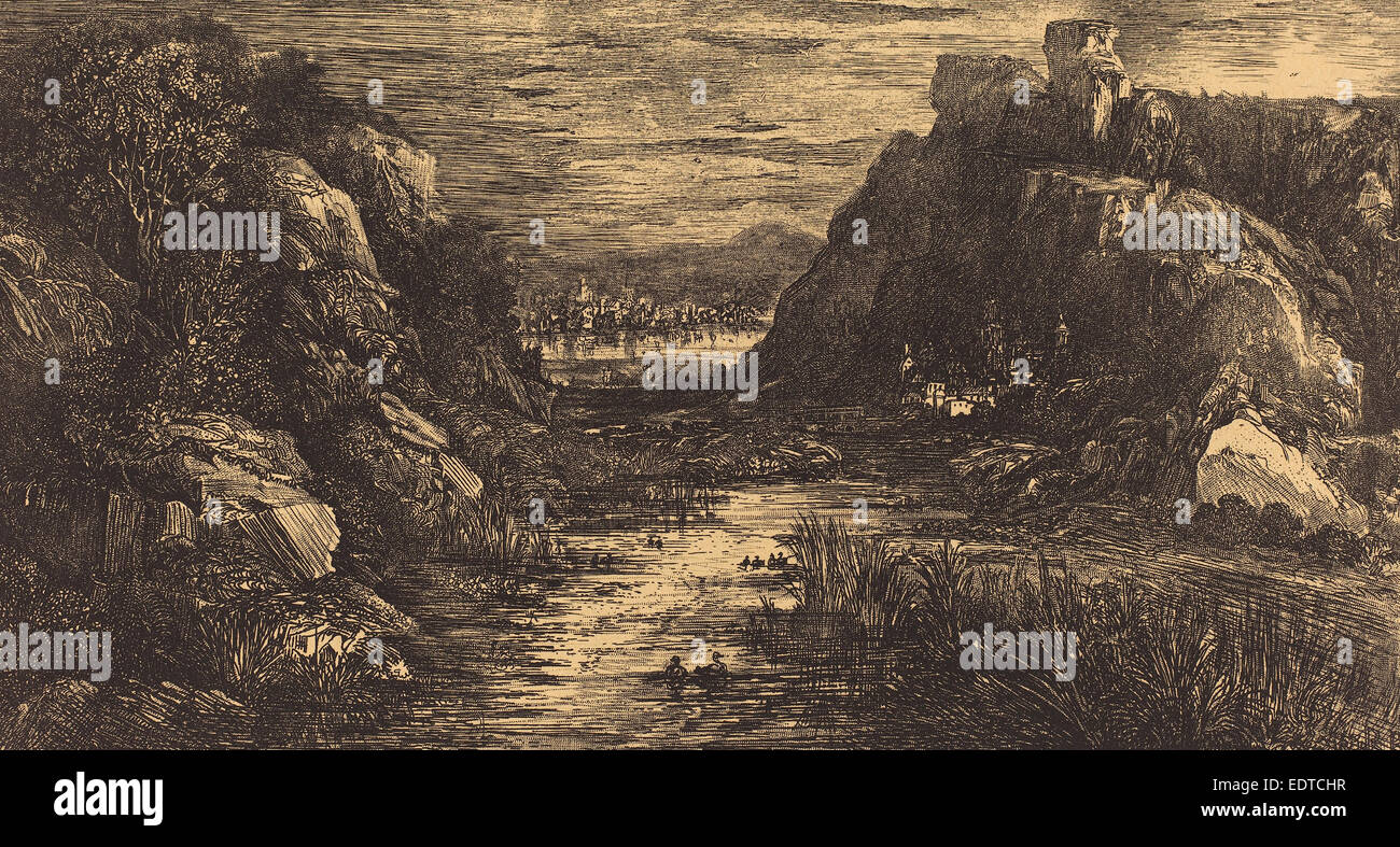 Rodolphe Bresdin (French, 1822 - 1885), Cite Lointaine, 1868 ...