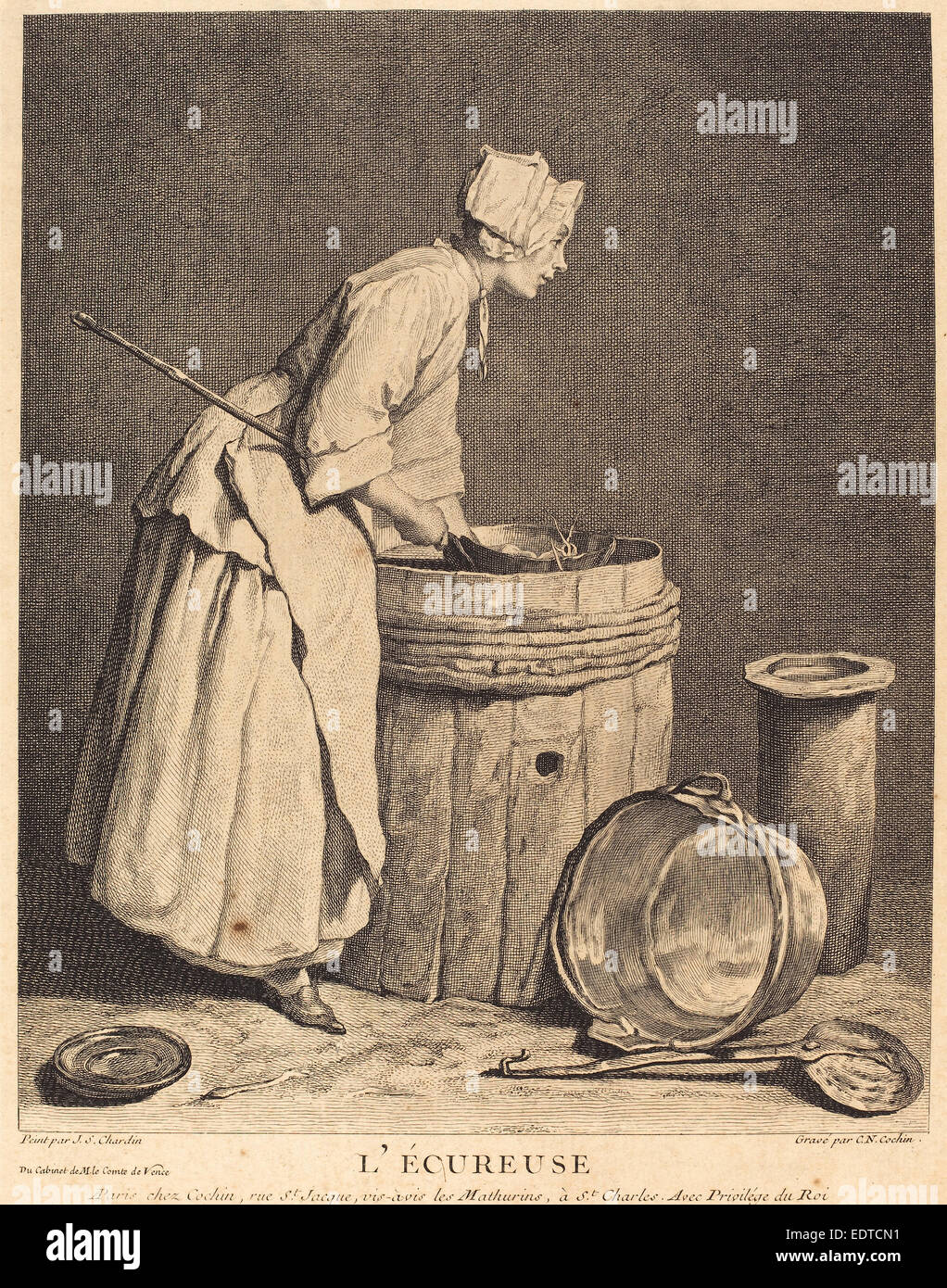 Charles-Nicolas Cochin I after Jean Siméon Chardin (French, 1688 - 1754 ...
