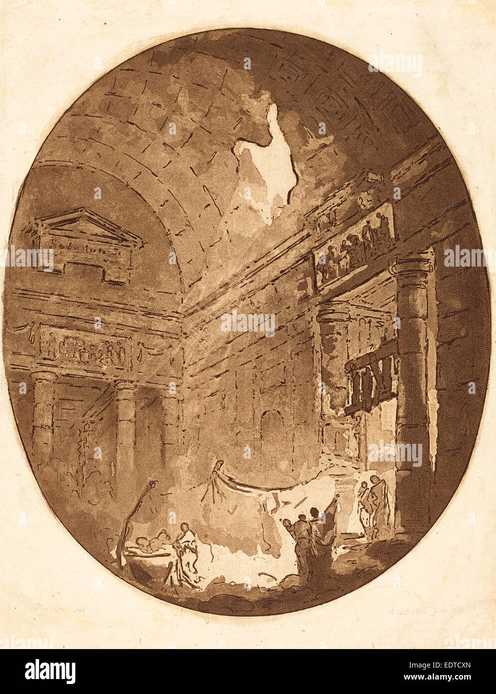 Jean-Claude-Richard, Abbé de Saint-Non after Hubert Robert (French ...