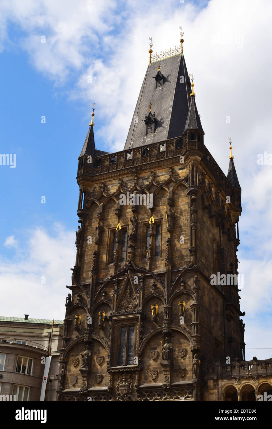 Medieval powder tower in prague hi-res stock photography and images - Alamy