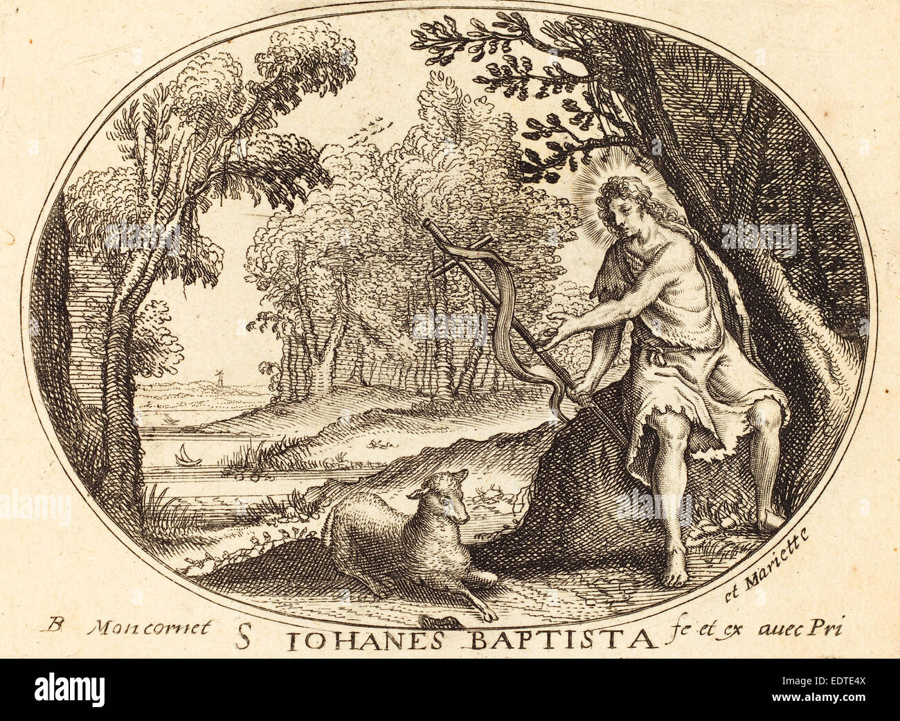 Balthasar Moncornet (French, c. 1600 - 1668), Saint John the Baptist ...