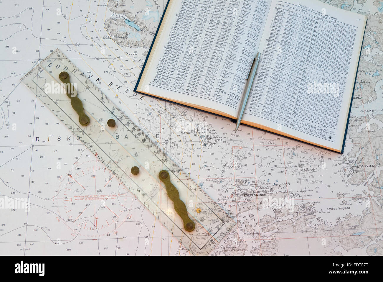 Parallel ruler hi-res stock photography and images - Alamy