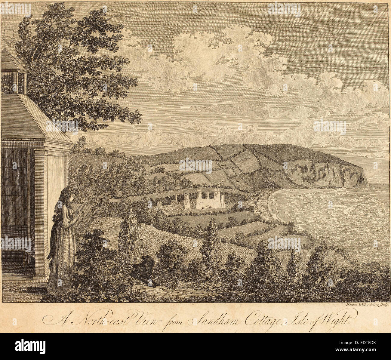 Harriet Wilkes (British, active 19th century), A North-East View from ...