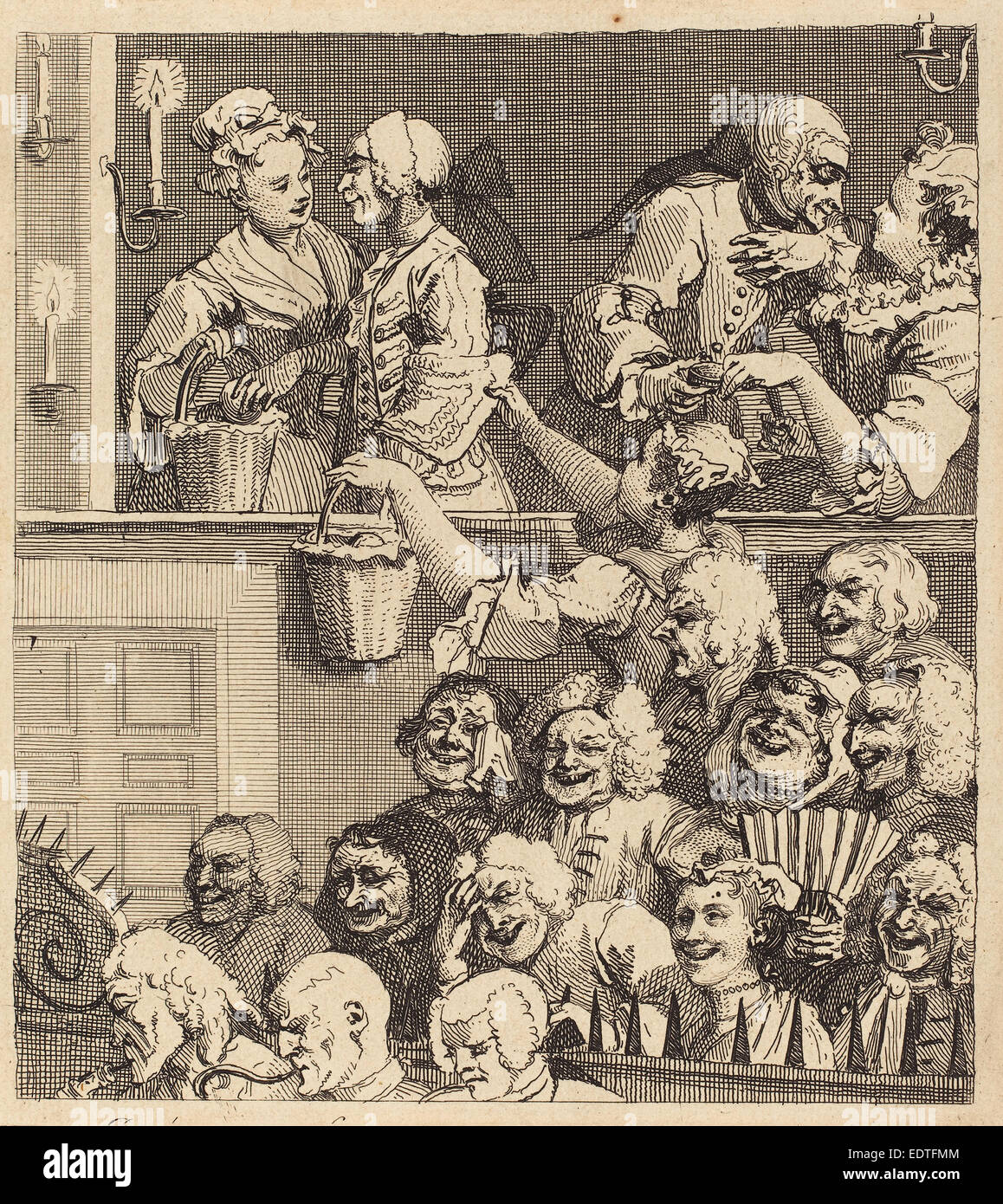 William Hogarth (English, 1697 - 1764), The Laughing Audience, 1733 ...