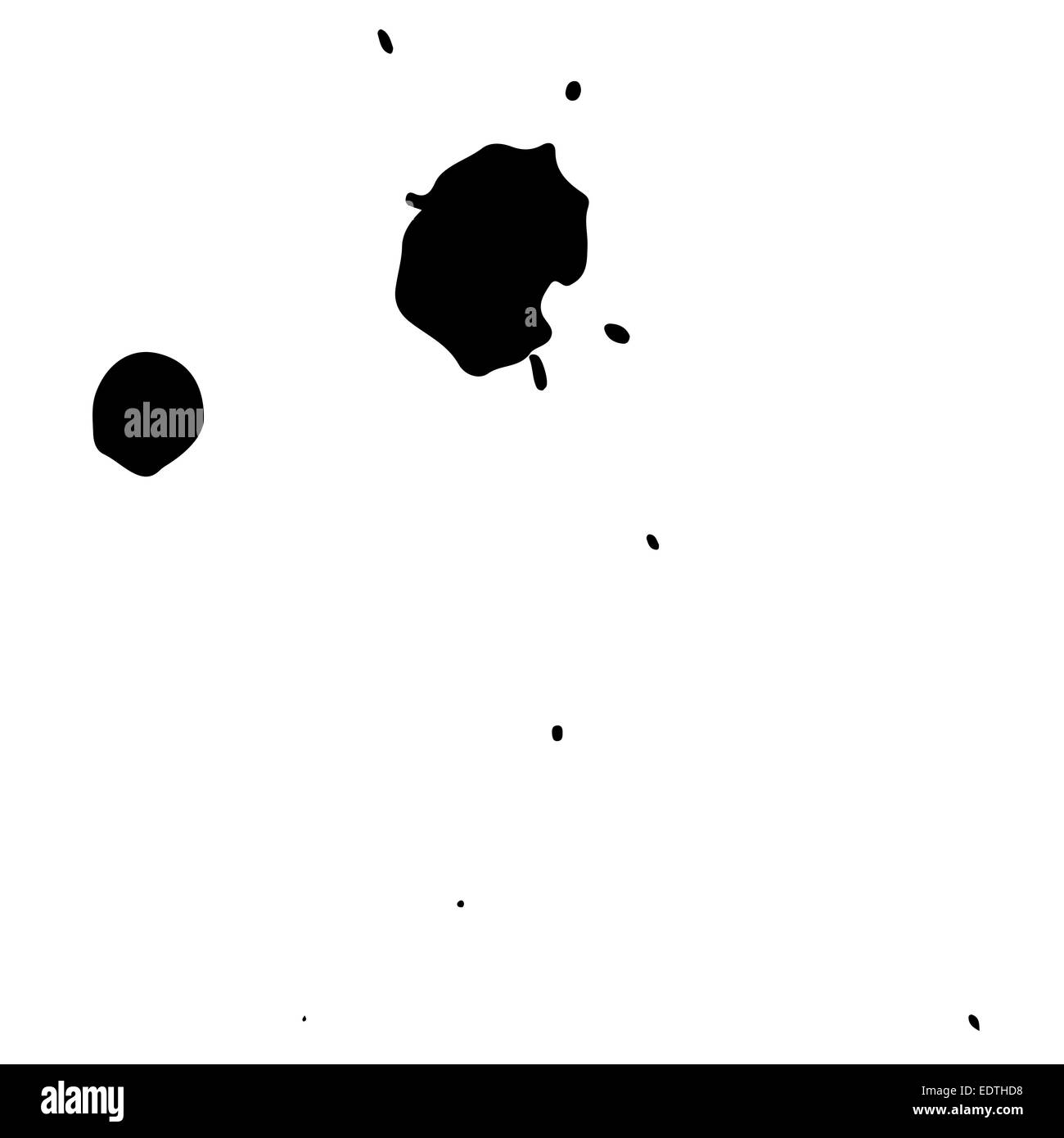 Large blobs of ink contaminated surface Stock Photo - Alamy