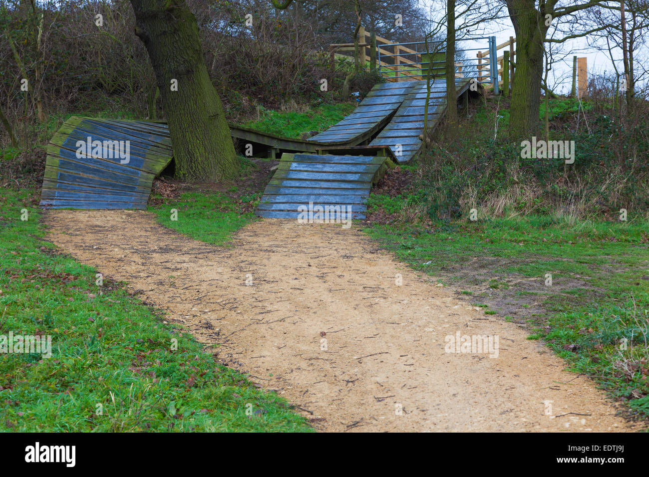 Mountain Bike Course Stock Photo - Alamy