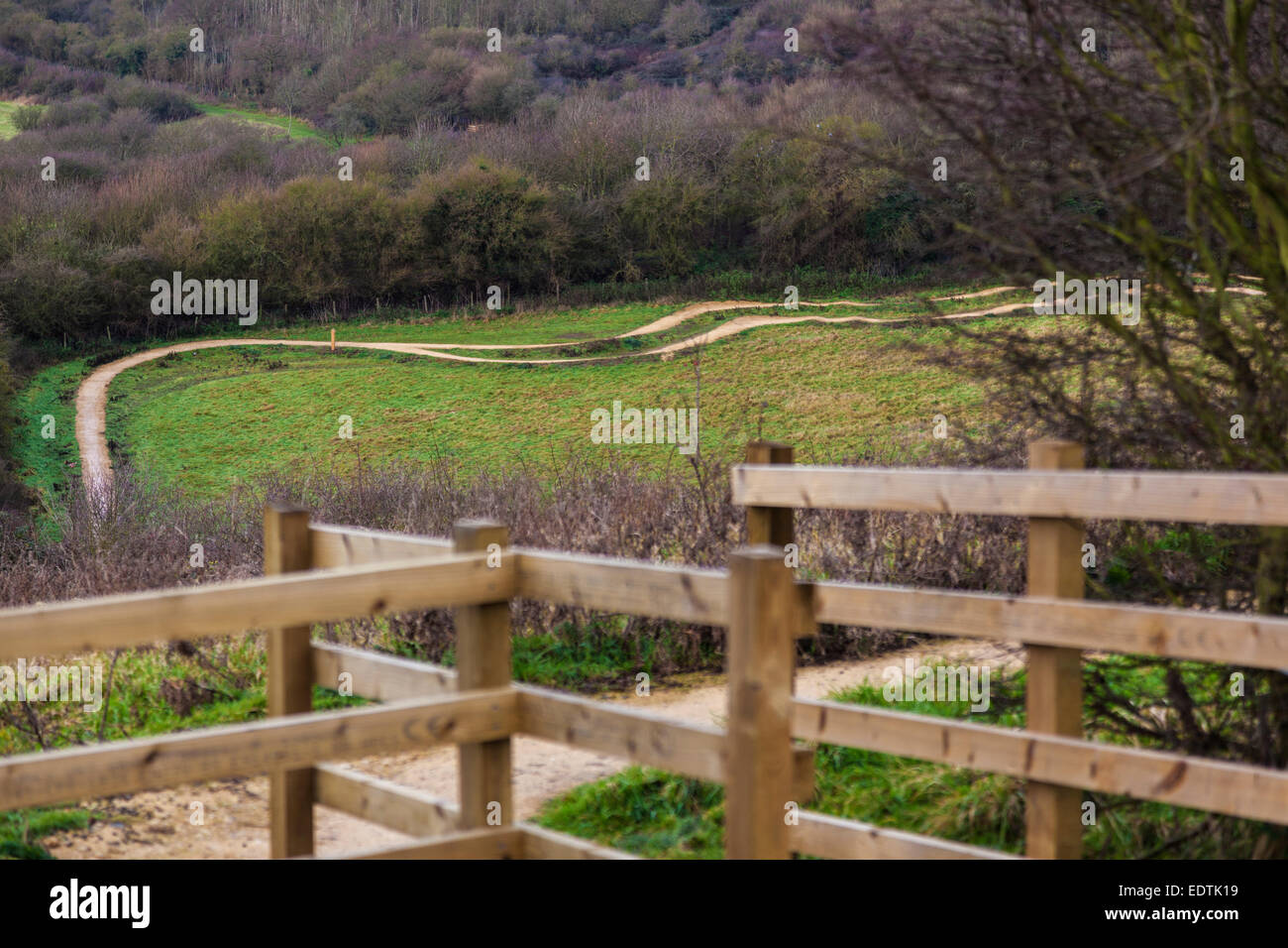 Mountain Bike Course Stock Photo - Alamy