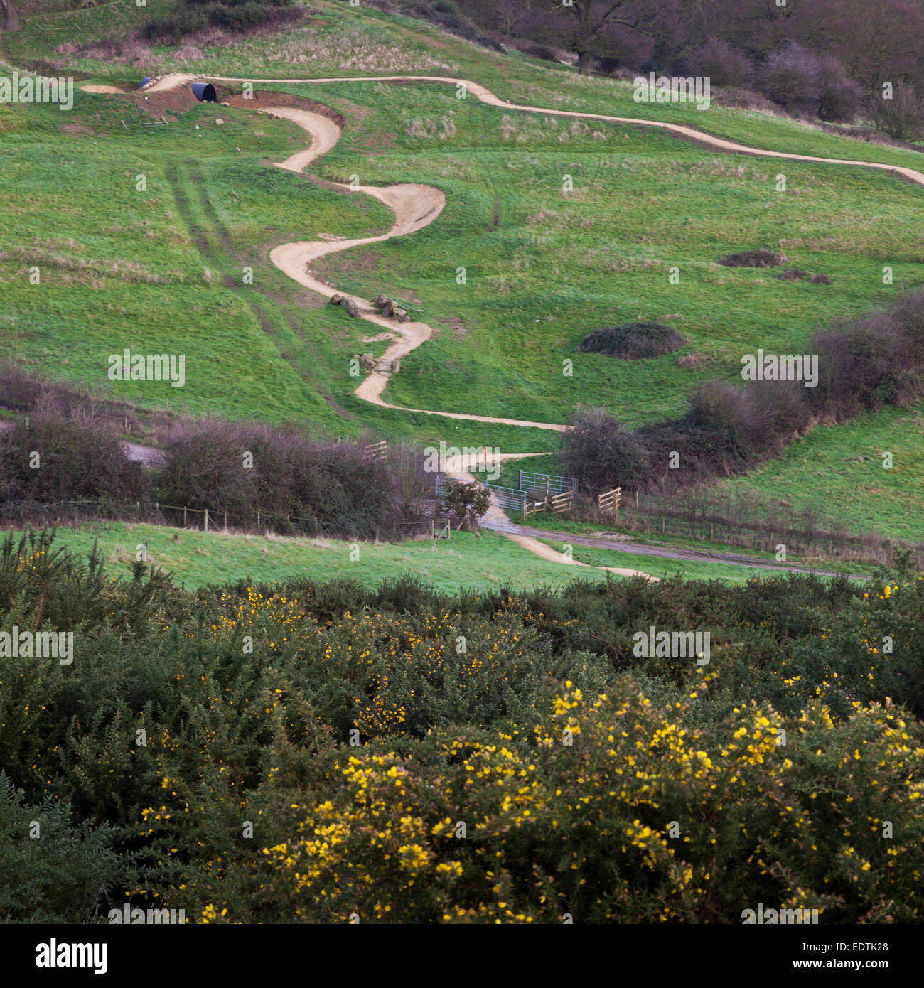 Mountain Bike Course Stock Photo - Alamy