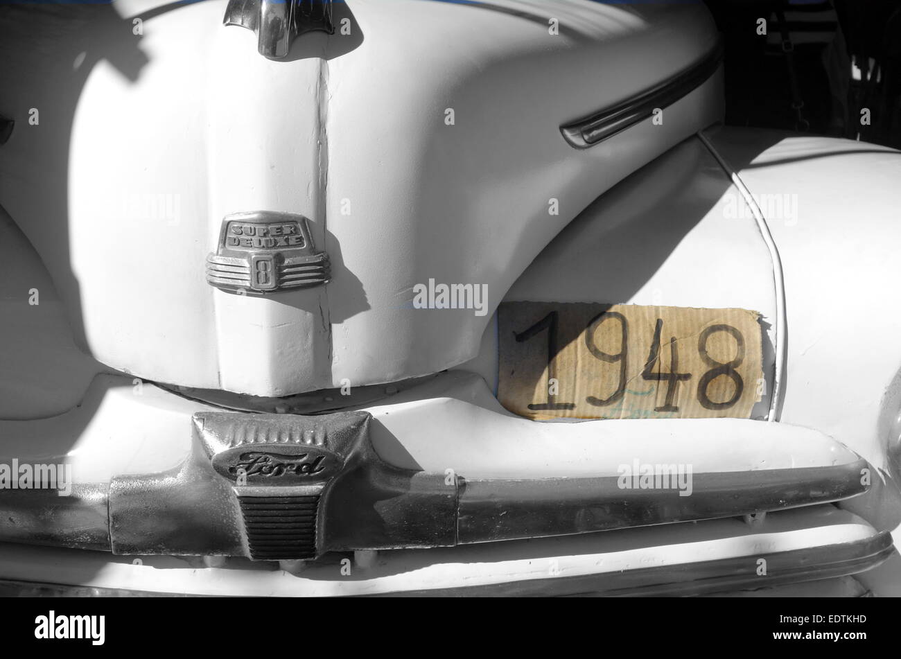 Old Ford vehicle front view Stock Photo - Alamy