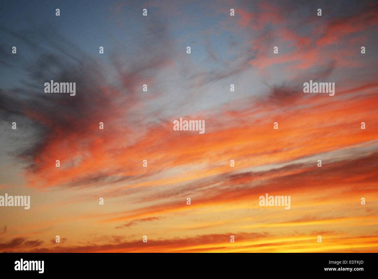 Fiery sky sunset hi-res stock photography and images - Alamy