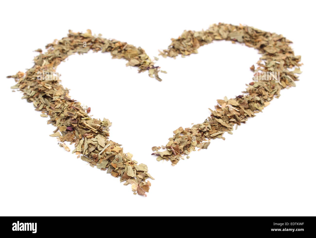 Heart of fresh green basil isolated on white background Stock Photo - Alamy