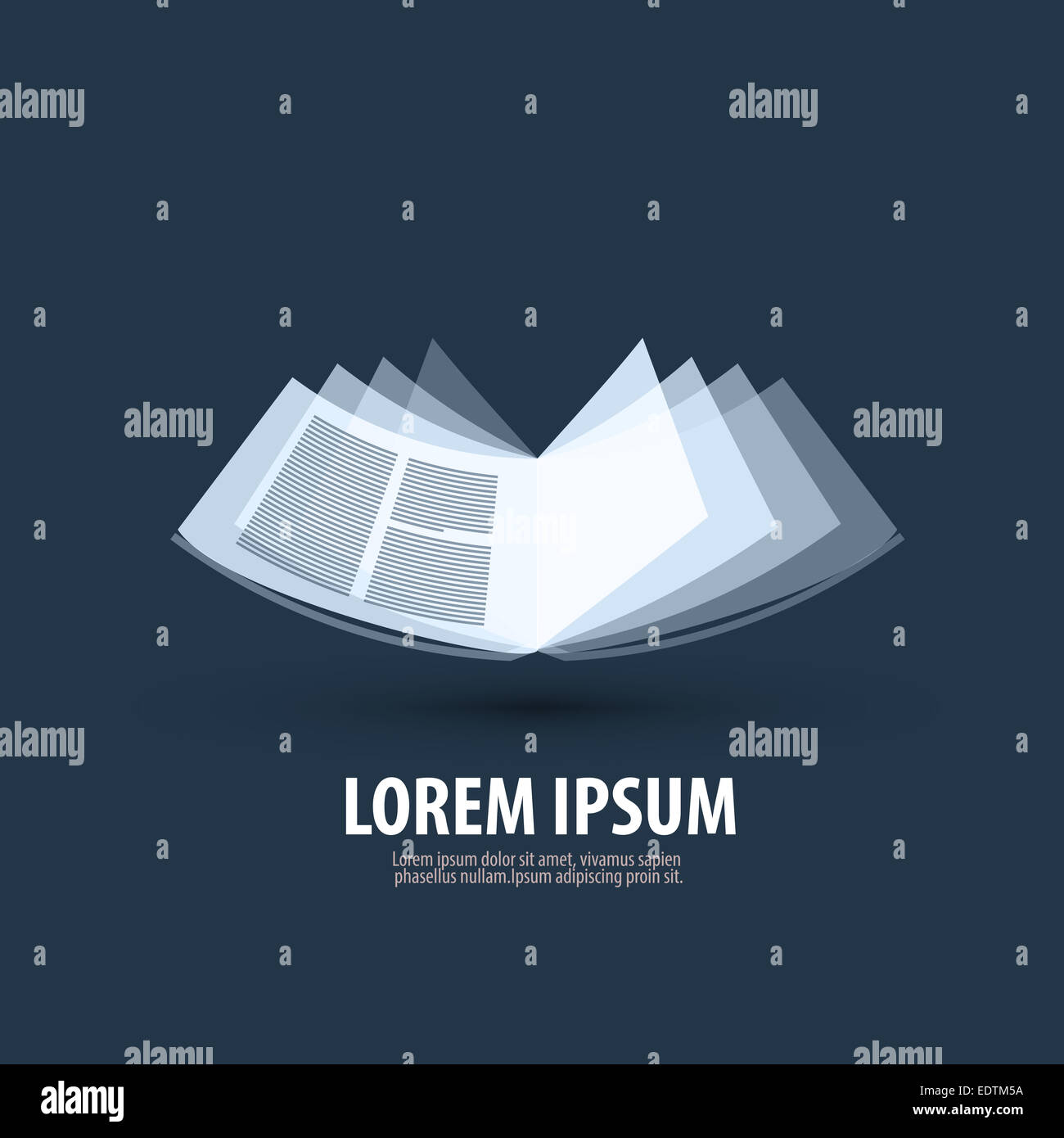 Open book icon hi-res stock photography and images - Alamy