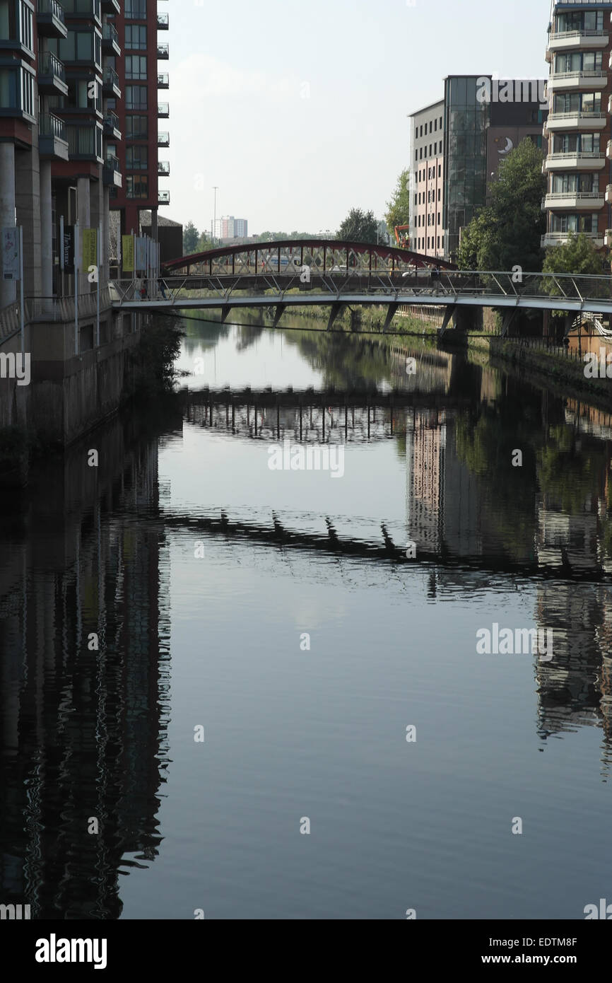 Portrait from Albert Bridge to Irwell Footbridge, Irwell Street Bridge ...