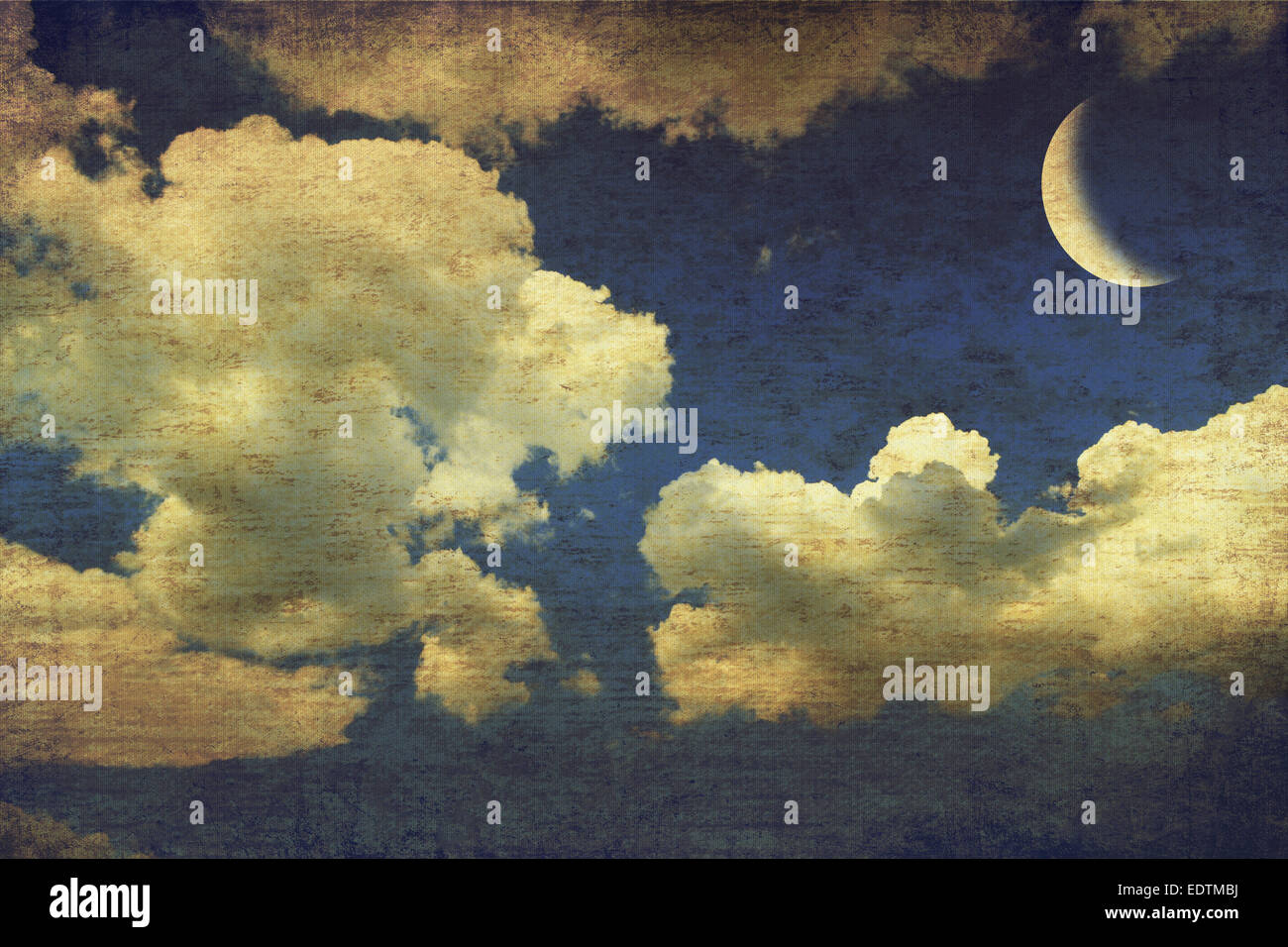 Vintage night sky hi-res stock photography and images - Alamy