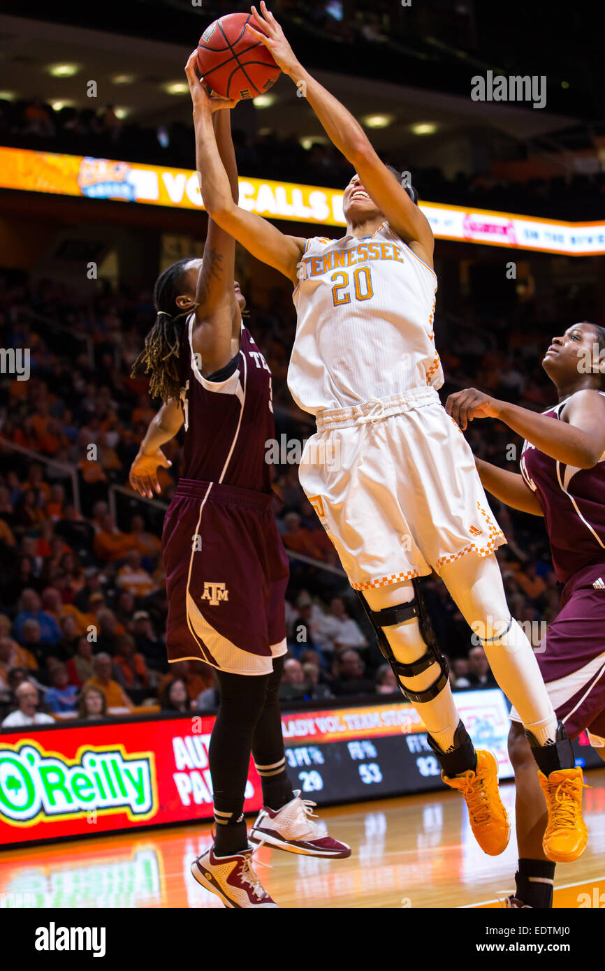 January 8, 2015: Isabelle Harrison #20 of the Tennessee Lady Volunteers ...