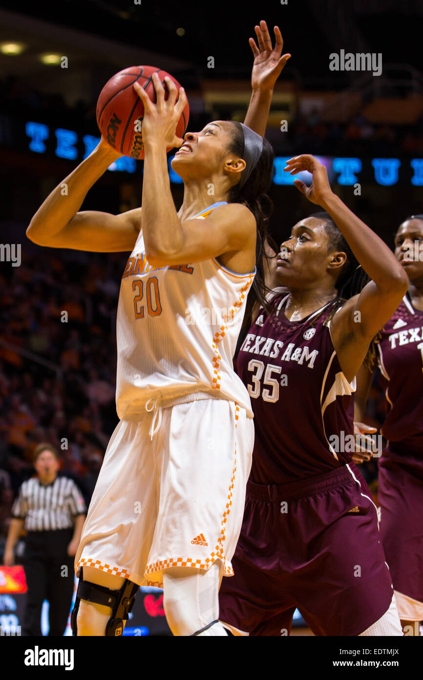 January 8, 2015: Isabelle Harrison #20 of the Tennessee Lady Volunteers ...